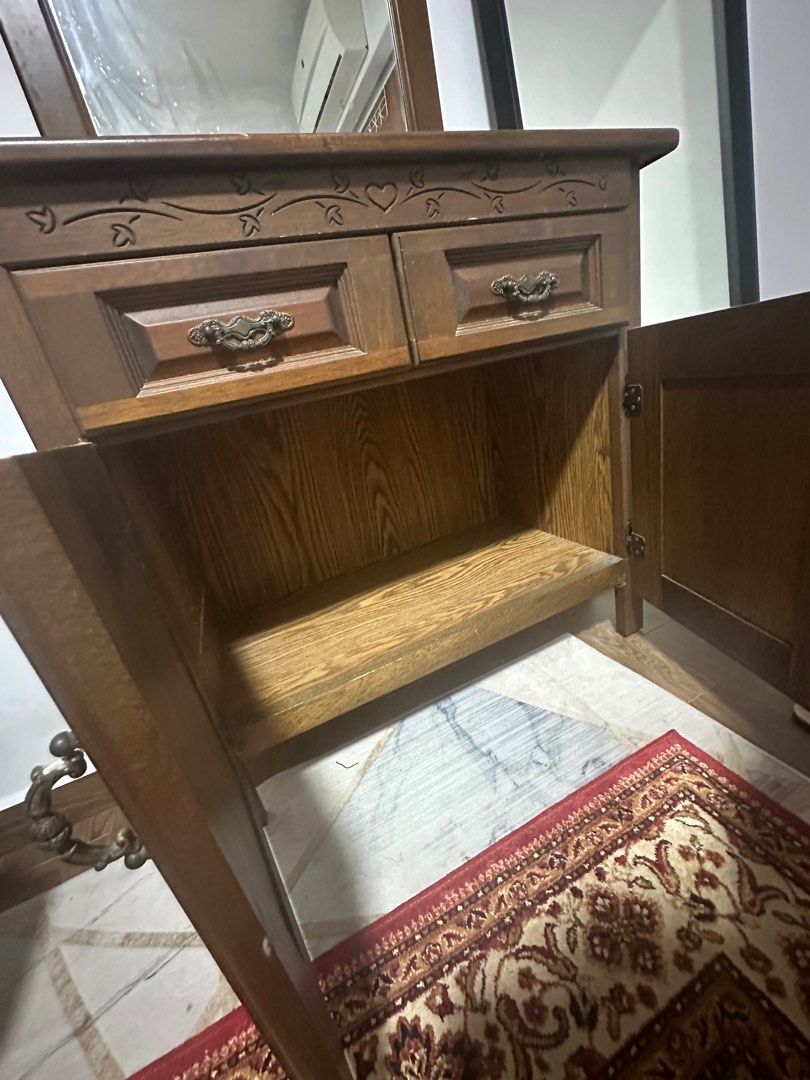 Solid Wood Makeup Vanity, Furniture & Home Living, Furniture, Other ...