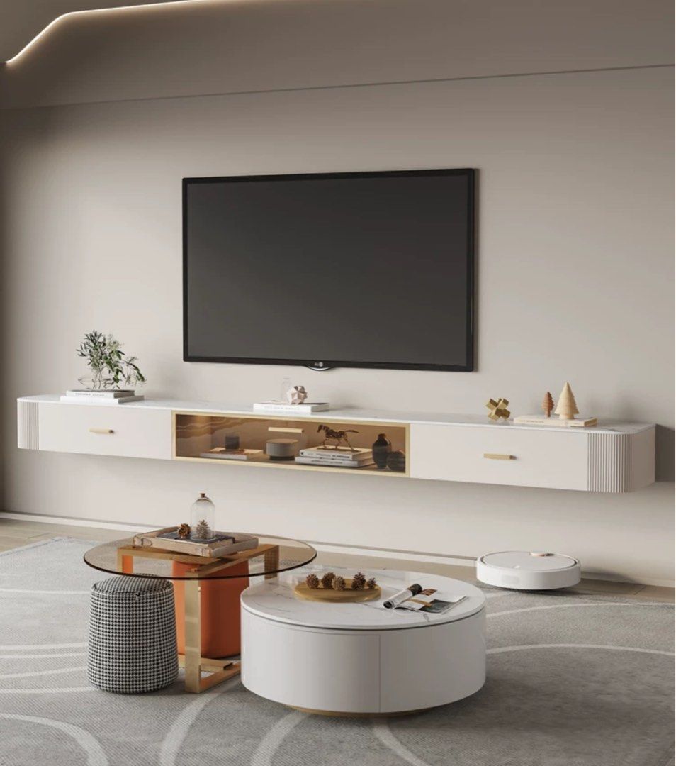 SORSA Modern Floating TV Console, Furniture & Home Living, Furniture ...