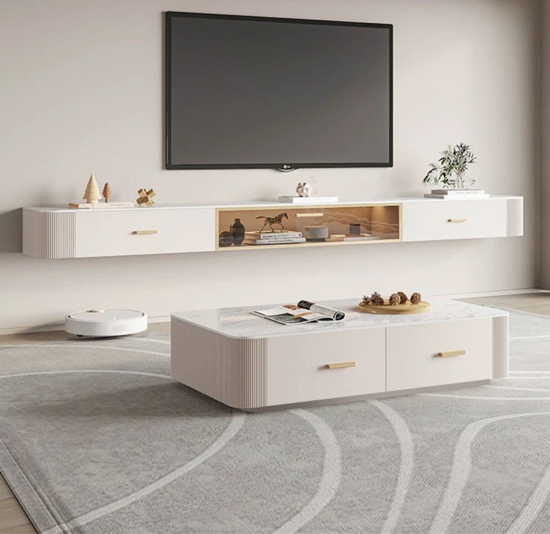 SORSA Modern Floating TV Console, Furniture & Home Living, Furniture ...