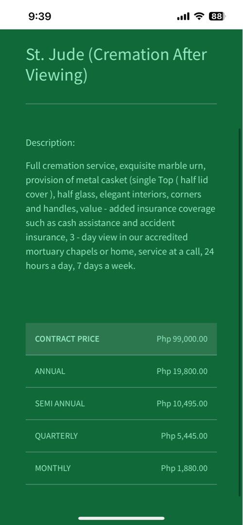 St Peter Cremation Plan, Everything Else, Others on Carousell