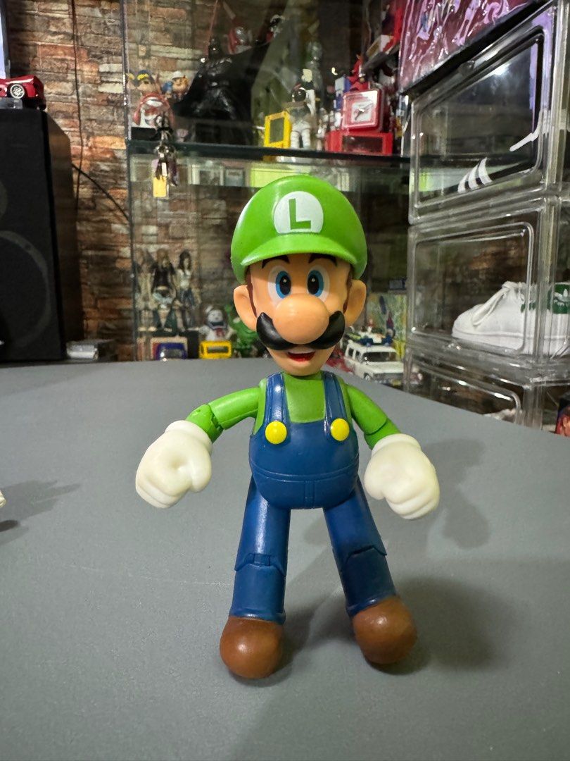 Super Mario Luigi Articulated Toy Figure ( Authentic/ Orginal), Hobbies ...