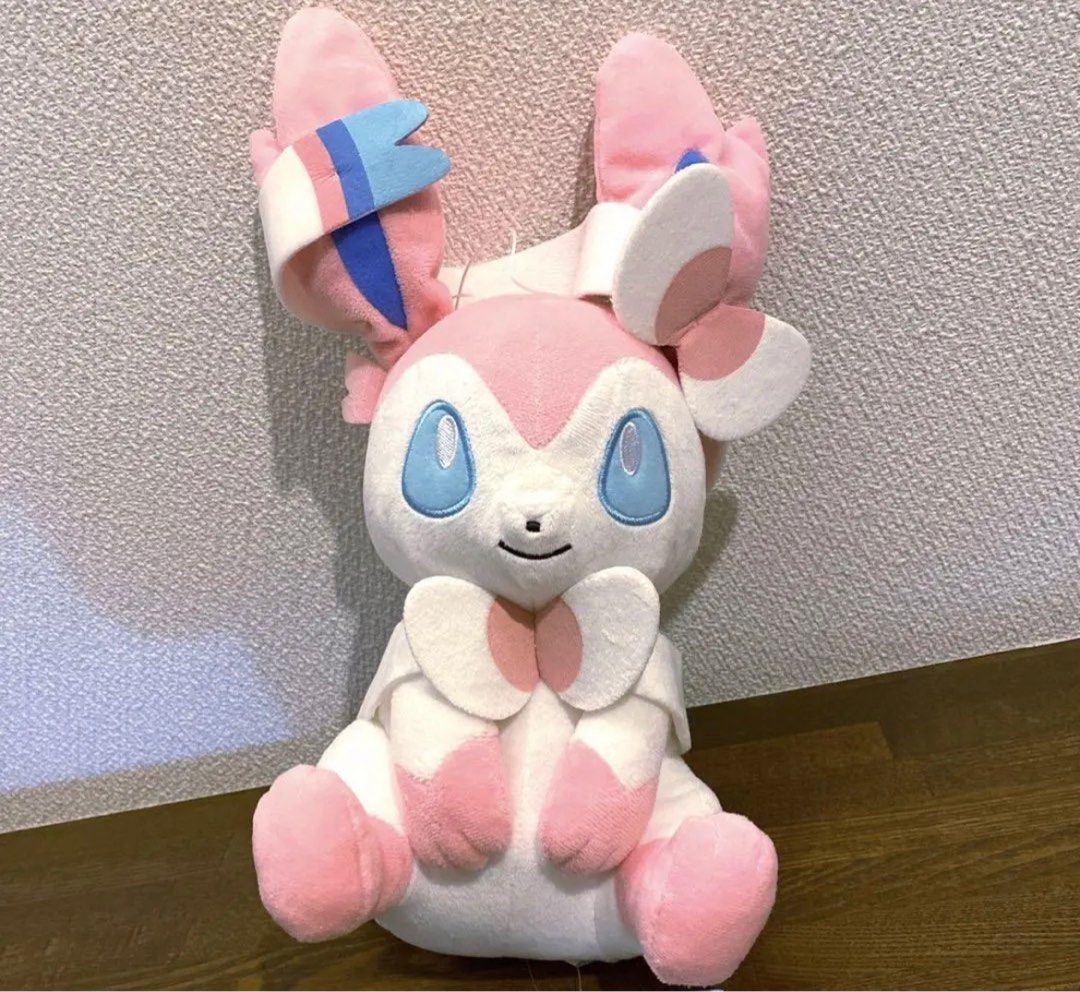 Sylveon Plush Pokemon soft toys Pokémon plushie from Japan, Hobbies ...