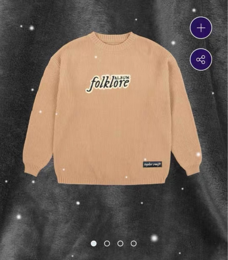 TAYLOR SWIFT FOLKLORE SWEATER, Hobbies & Toys, Collectibles ...