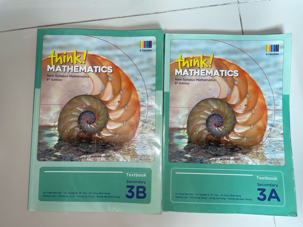 Sec3 Math Textbooks 3A and 3B, Hobbies & Toys, Books & Magazines, Textbooks on Carousell