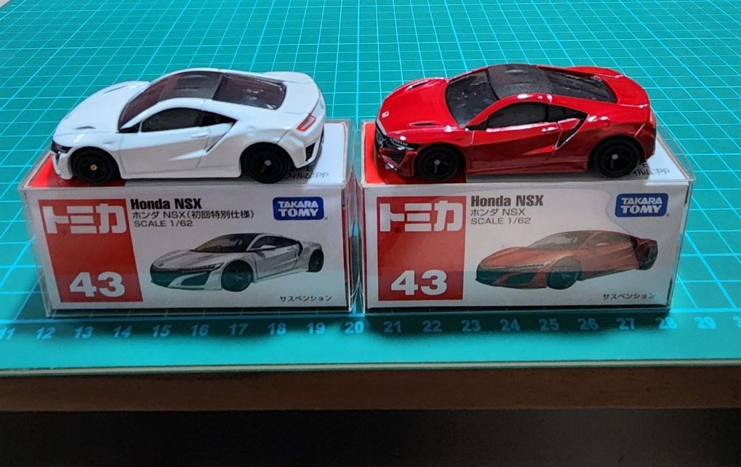 Tomica No. 43 Honda NSX 2 Pieces Set, Hobbies & Toys, Toys & Games on Carousell