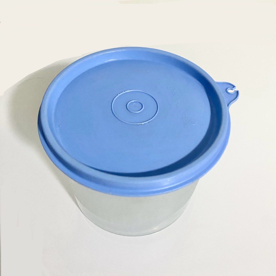 Tupperware Blue Round Small Container, Furniture & Home Living ...