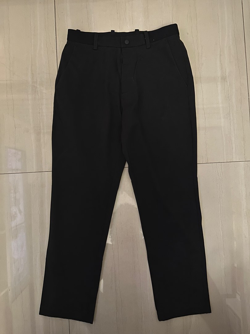 Uniqlo EZY Ankle Pants (Black), Men's Fashion, Bottoms, Trousers on Carousell