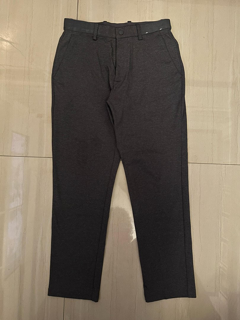 Uniqlo EZY Ankle Pants (Grey), Men's Fashion, Bottoms, Trousers on Carousell