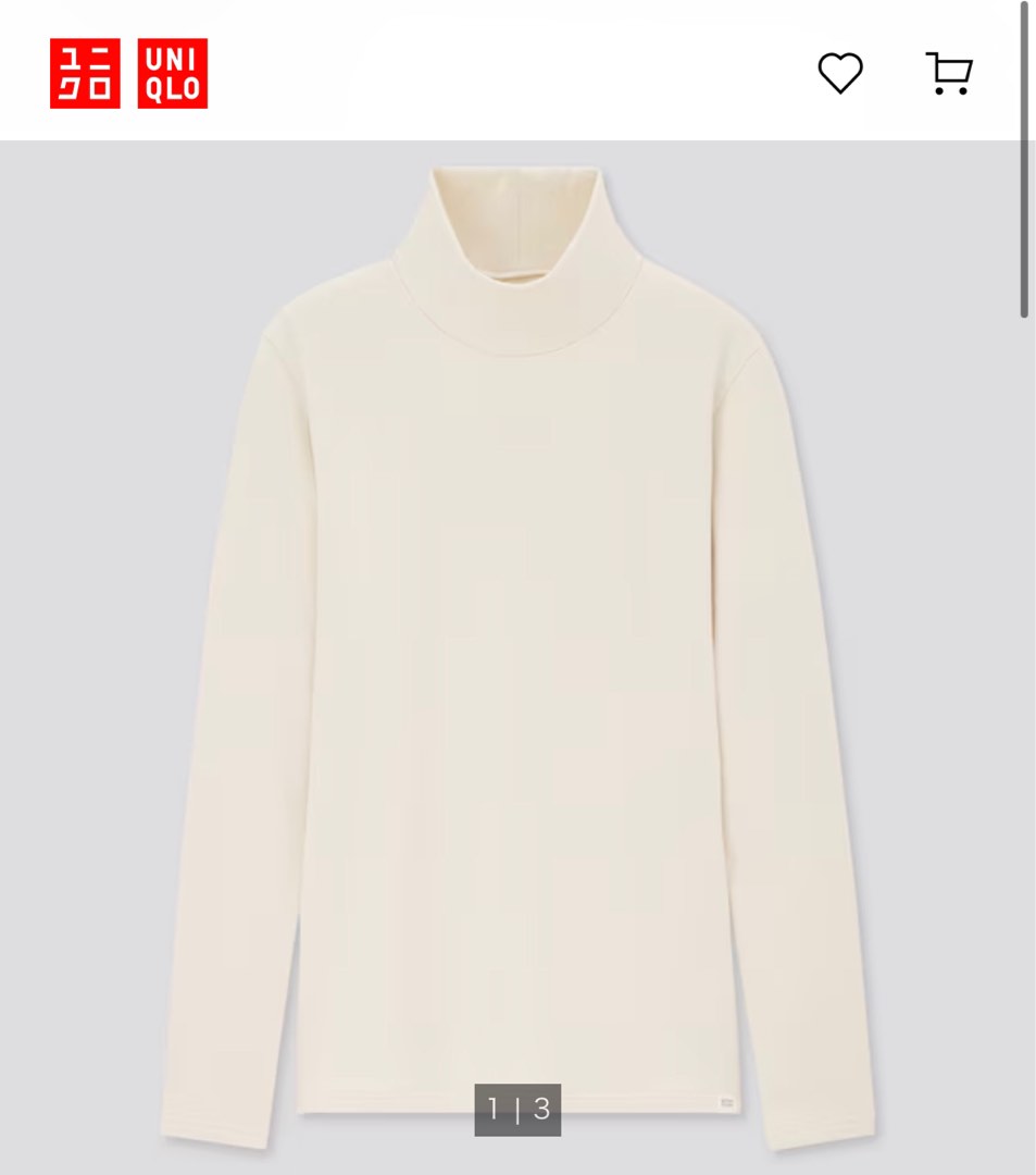 UNIQLO Heat Tech Ultra Warm High Neck, Women's Fashion, Tops ...