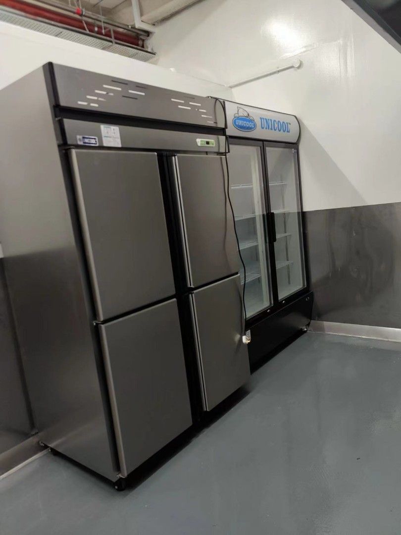 Upright 4 Door Freezer and Chiller (UNICOOL), TV & Home Appliances ...