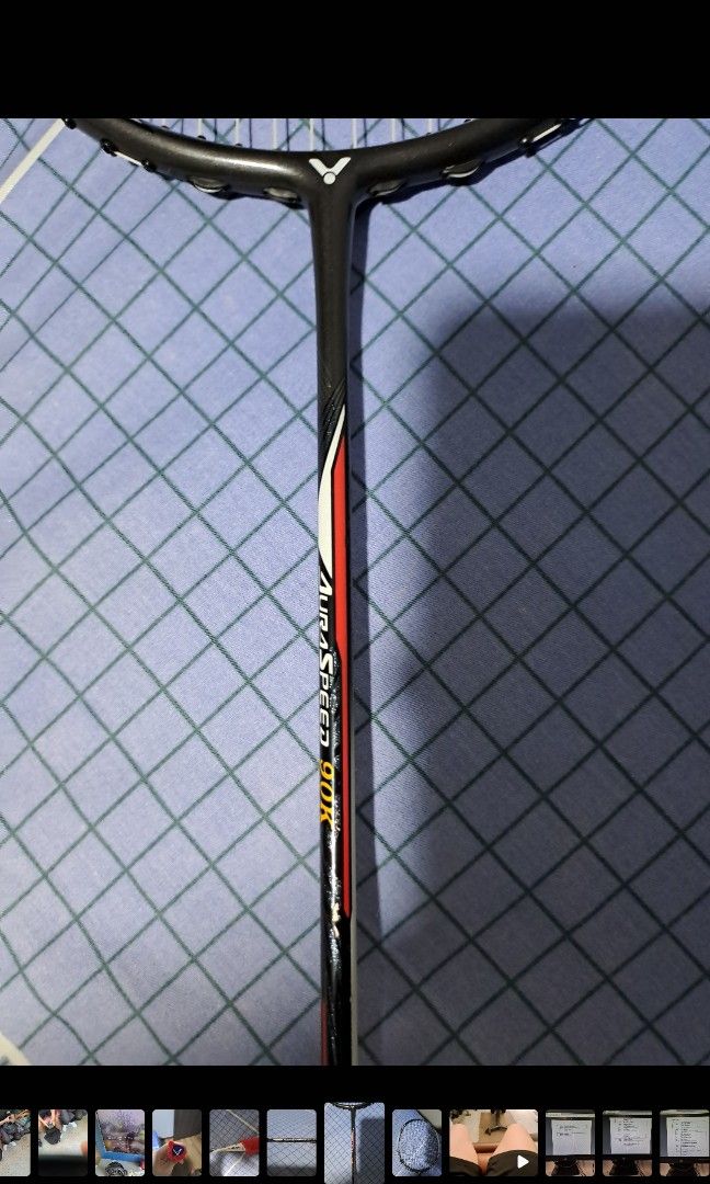 Victor aura speed 90k, Sports Equipment, Sports & Games, Racket & Ball ...