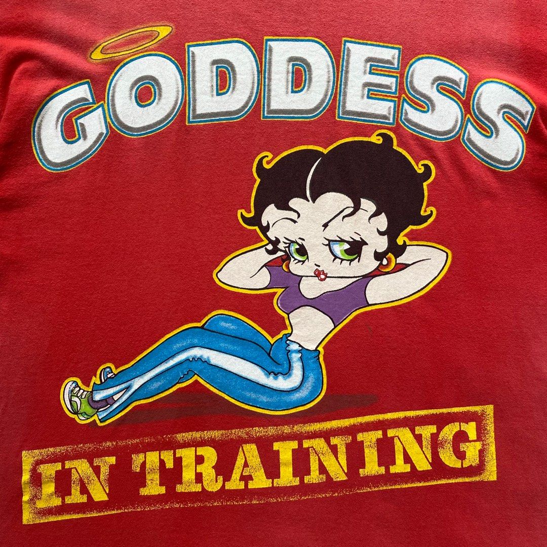 Vintage 2000 Betty Boop “Goddess In Training” Tshirt, Men's Fashion ...
