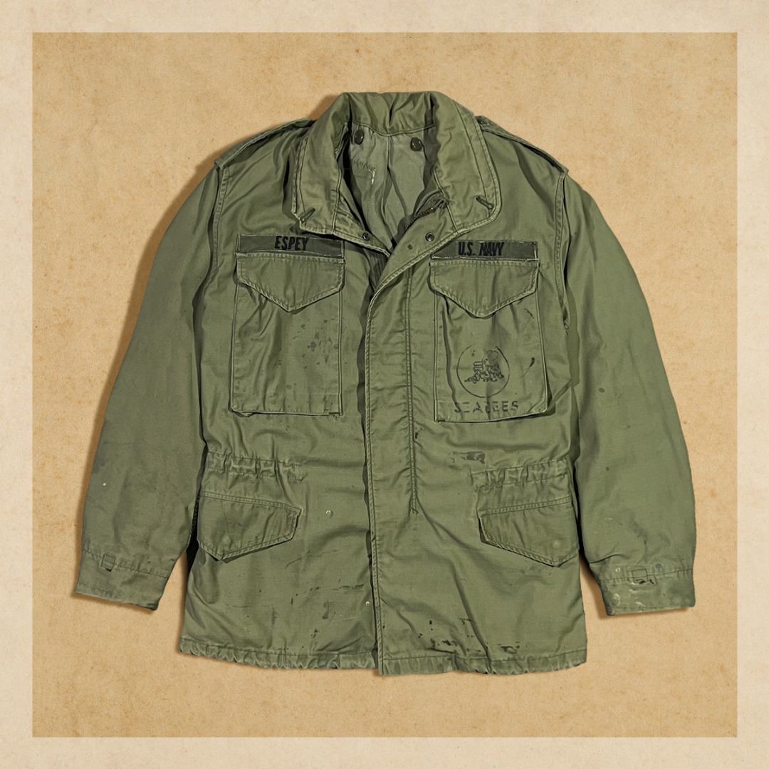 Vintage Original M65 US Navy SEABEES Military Field Jacket 美軍 軍褸 外套 古著 ...