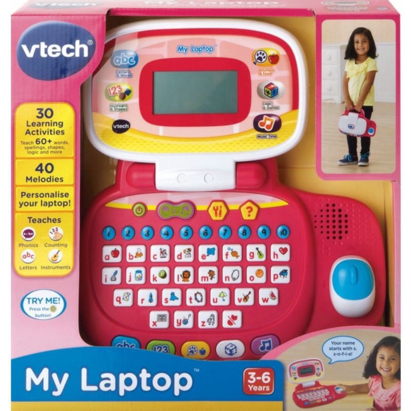 Vtech my pink laptop, Hobbies & Toys, Toys & Games on Carousell