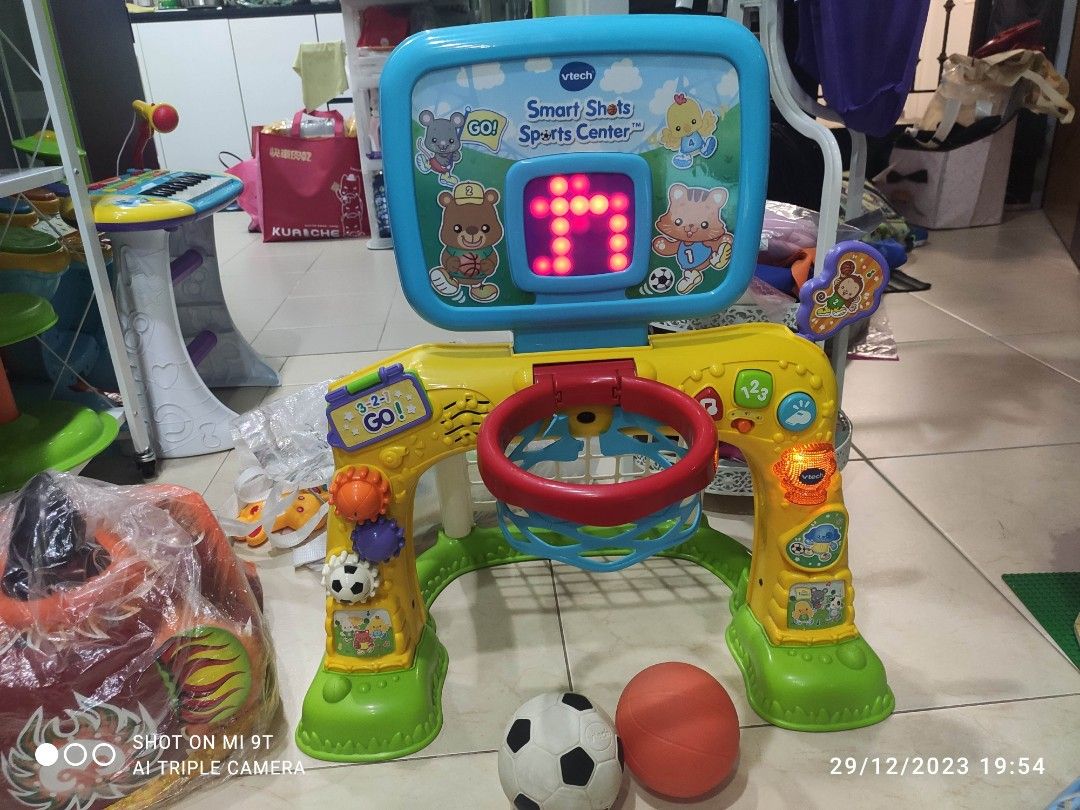 VTech Smart Shots Sports Center Kid Basketball Soccer Football, Hobbies ...