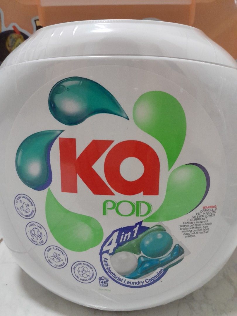Walch KA 4in1 pod Anti-bacterial Laundry Capsules 100capsules ...