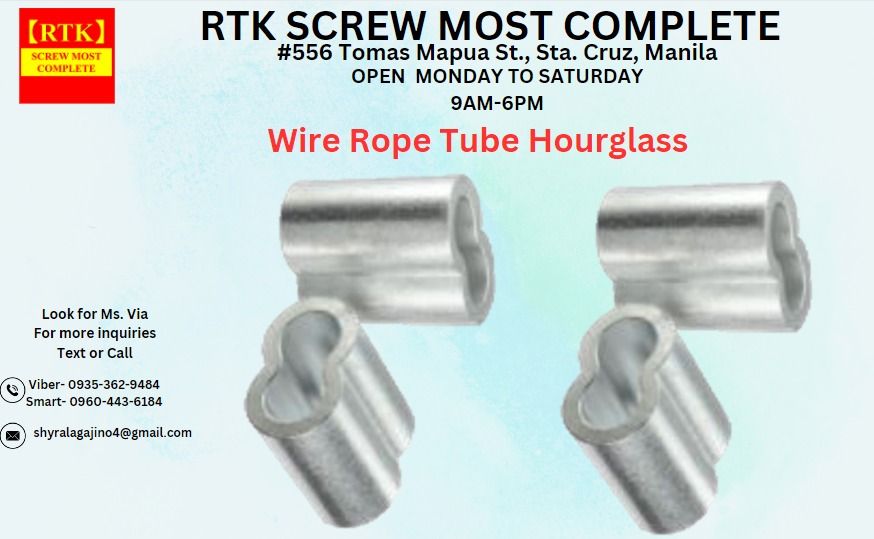 Wire Rope Tube Hourglass, Commercial & Industrial, Construction Tools ...