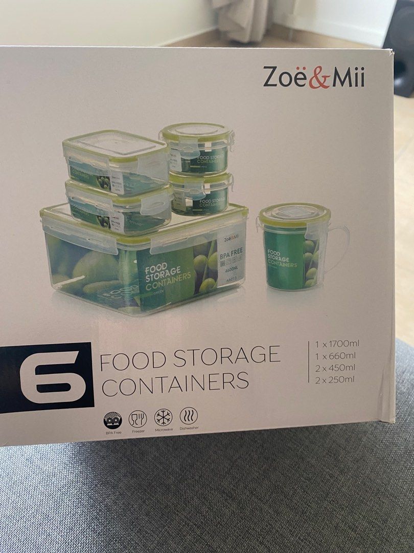 Zoe & Mii Food storage containers, Furniture & Home Living, Kitchenware ...