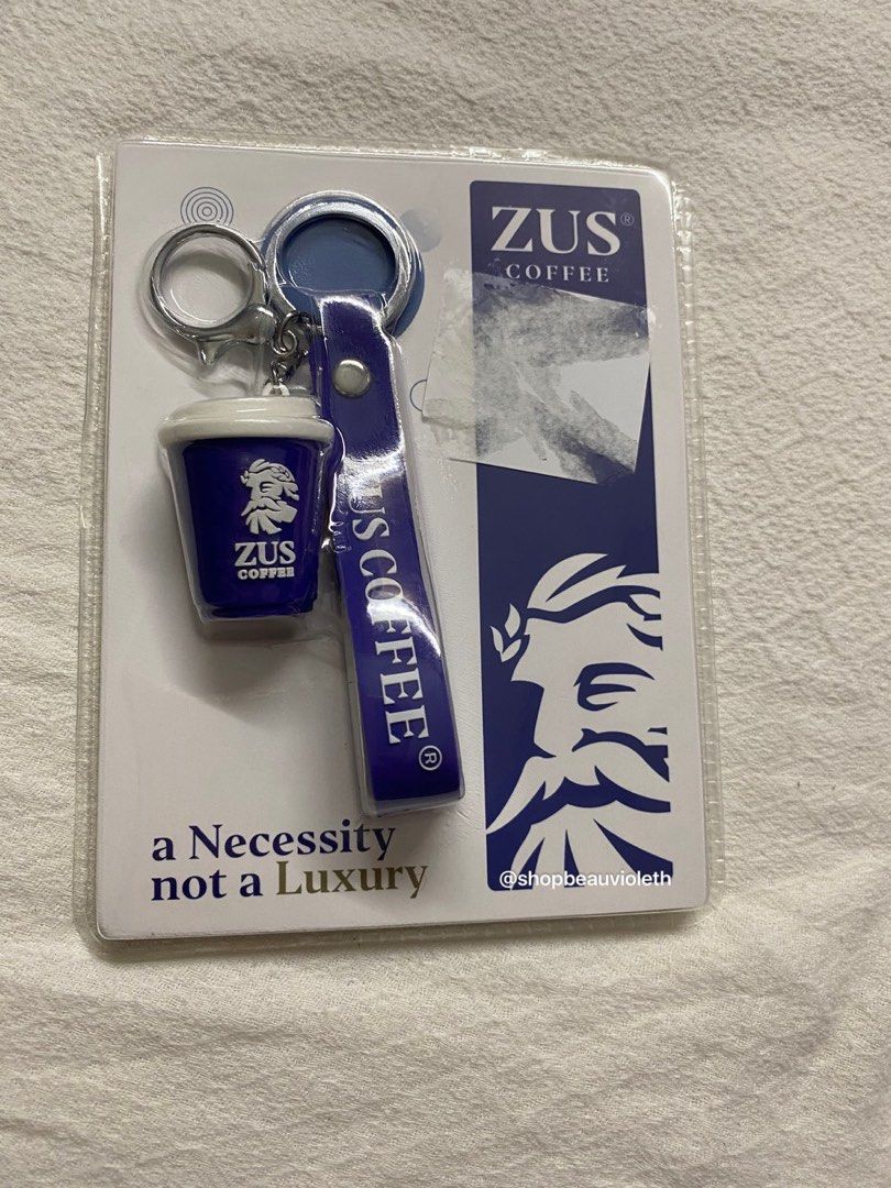 Zus Coffee Keychain (Blue), Hobbies & Toys, Collectibles & Memorabilia ...