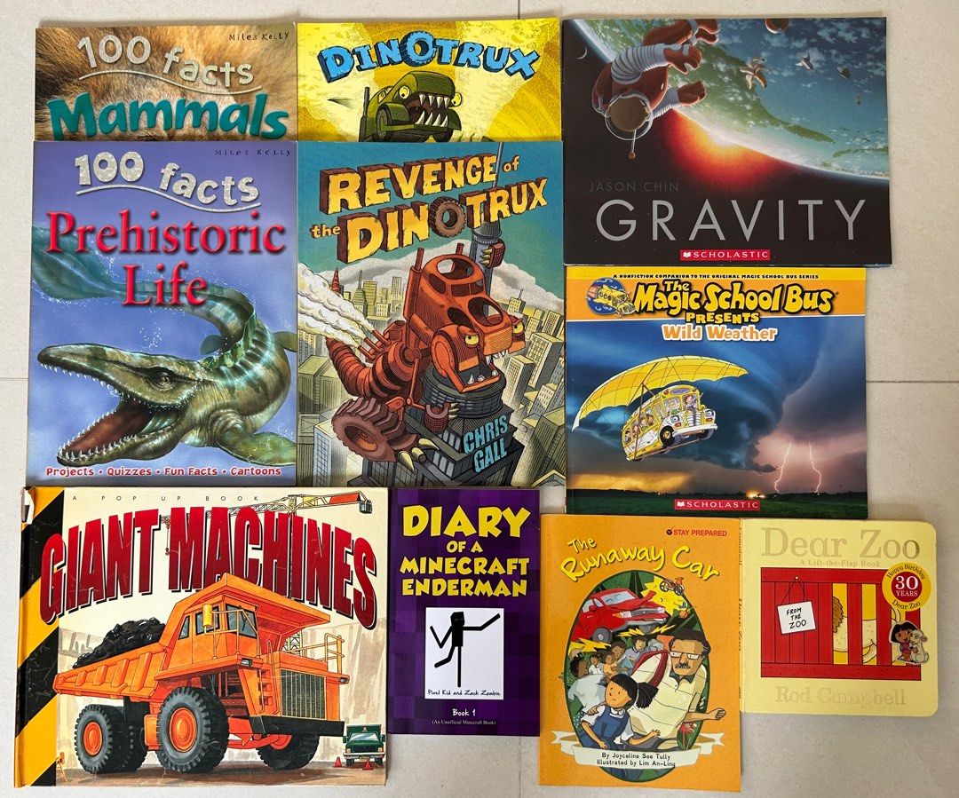100 Facts DinoTrux Gravity The Magic School Bus Giant Machines Pop Up ...