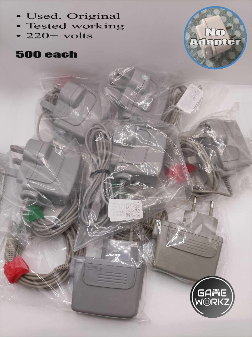 220v Original Charger for Nintendo 3DS / 2DS / DSI variants, Video ...