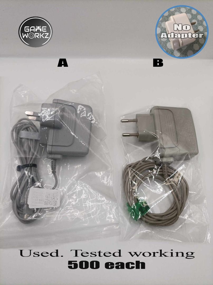 220v Original Charger for Nintendo 3DS / 2DS / DSI variants, Video ...