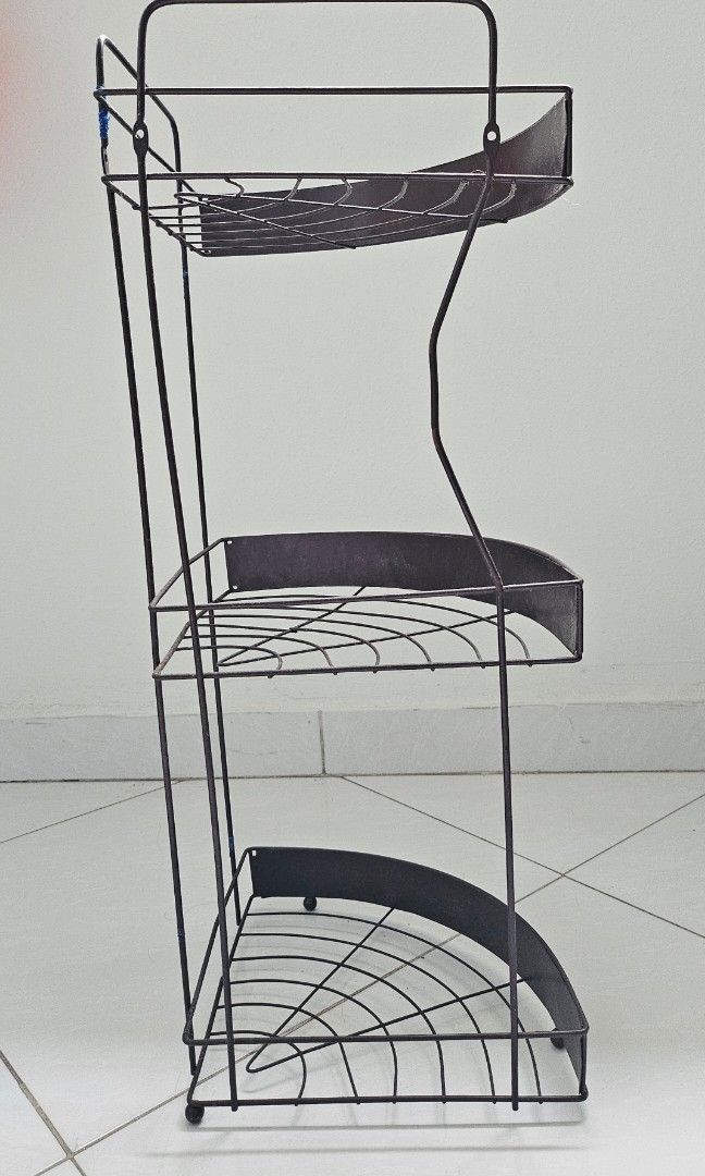 3 tier metal storage racks, Furniture & Home Living, Furniture, Shelves ...