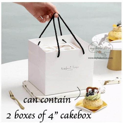 5pcs-4/5 inch Cake box Pastry box Cheesecake Box, Hobbies & Toys ...