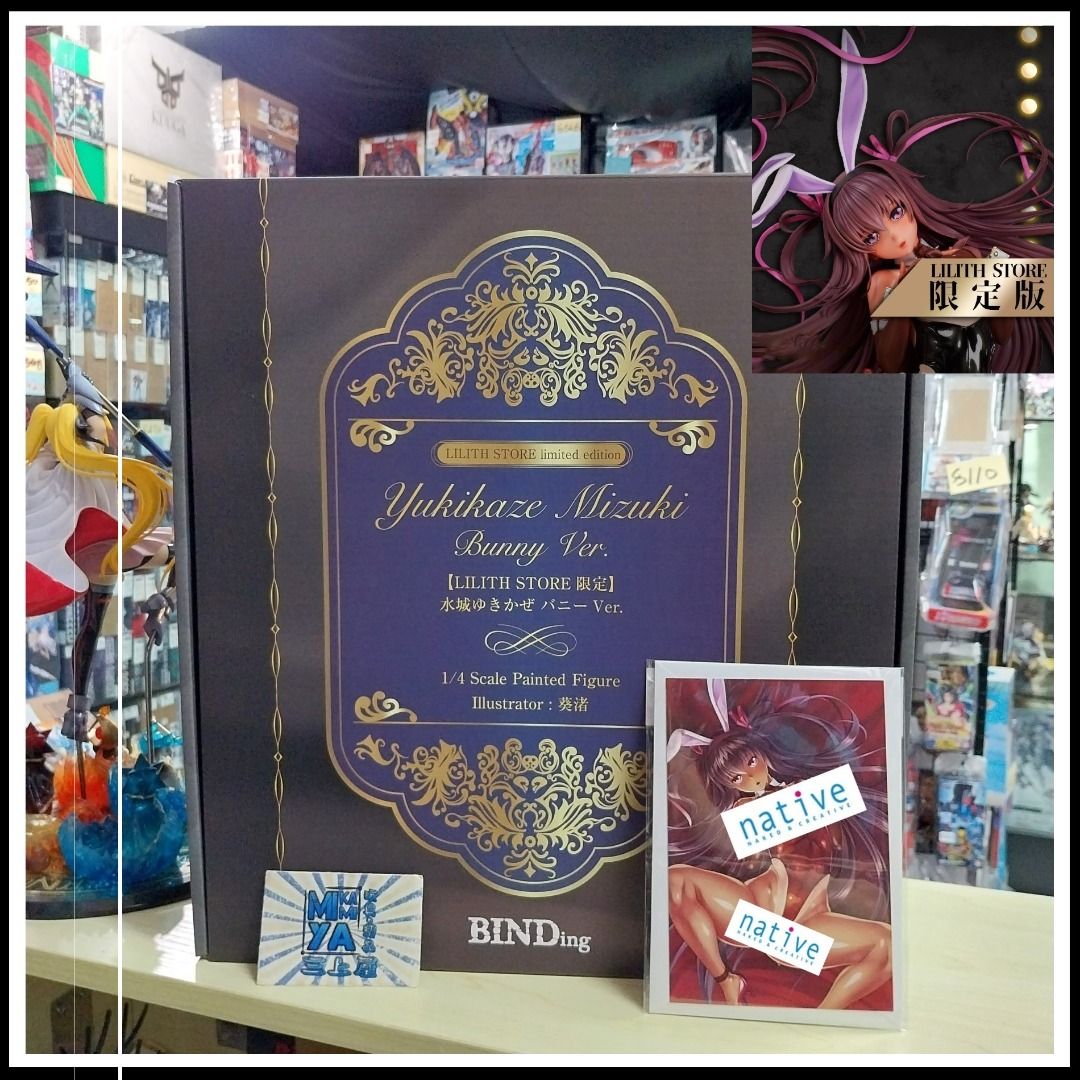 三上屋 日版 Native BINDing 1/4 對魔忍 水城雪風 兔女郎VER. : 葵渚氏 / 1:4 Yukikaze Mizuki Bunny Ver. BY Aoi Nagisa ...