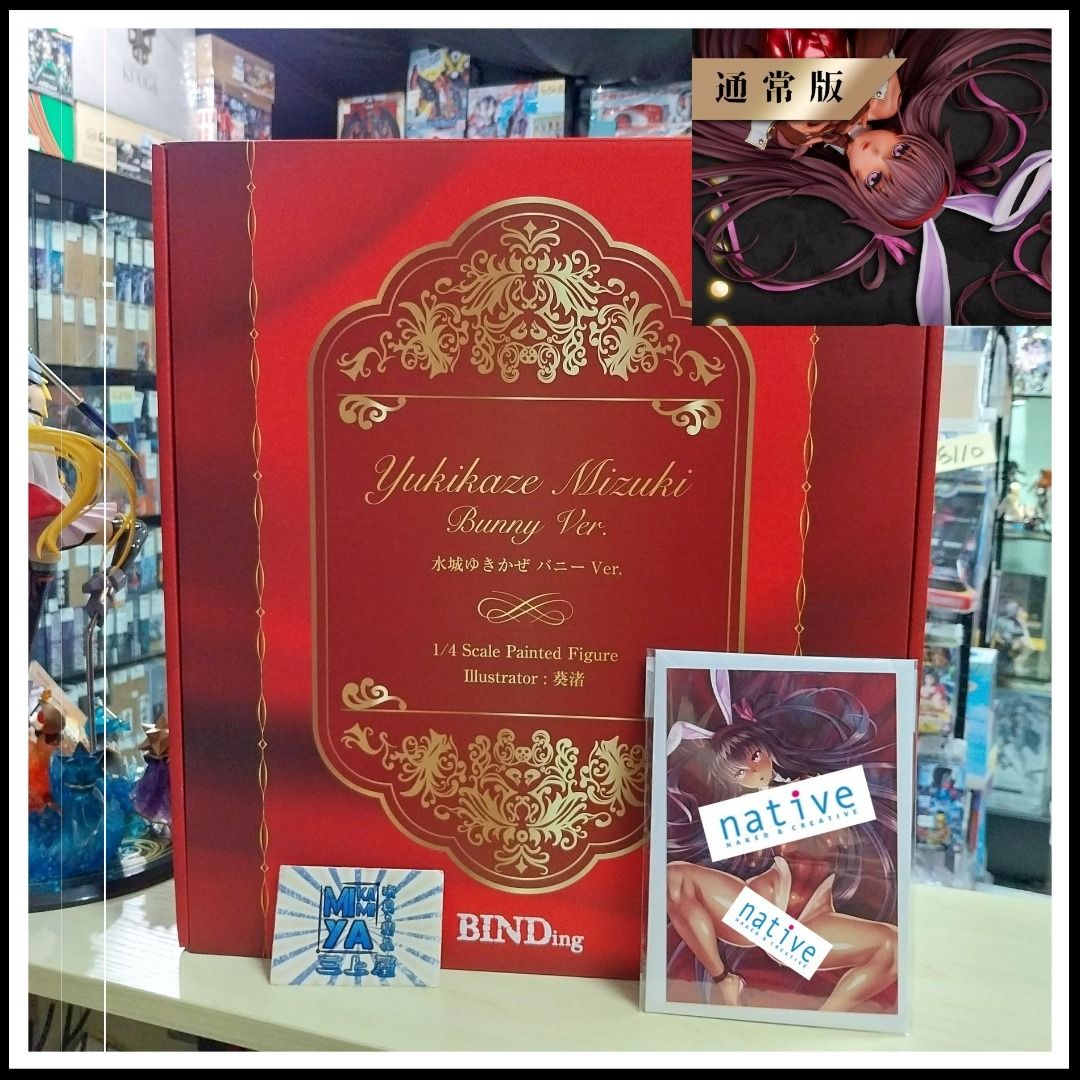 三上屋 日版 Native BINDing 1/4 對魔忍 水城雪風 兔女郎VER. : 葵渚氏 / 1:4 Yukikaze Mizuki Bunny Ver. BY Aoi Nagisa ...