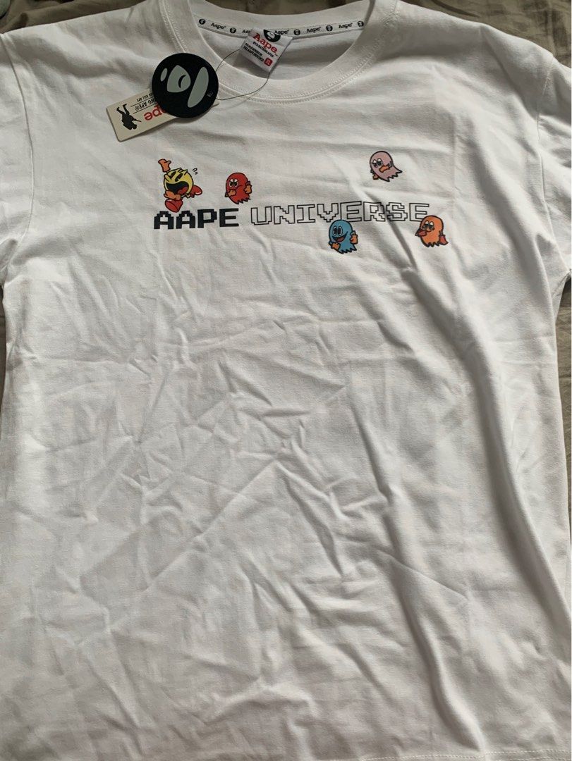 Aape x Pac-Man, Men's Fashion, Tops & Sets, Tshirts & Polo Shirts on ...