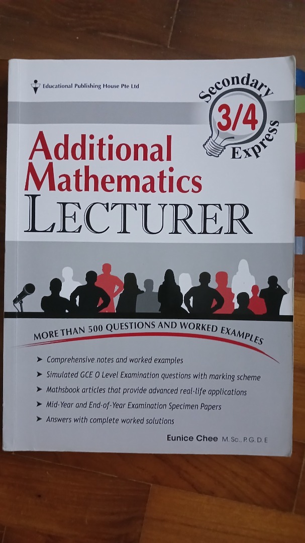 Additional Mathematics Lecturer Secondary 3/4 Express, Hobbies & Toys ...