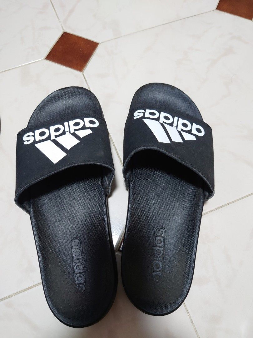 Adidas Adilette Comfort Slides, Men's Fashion, Footwear, Flipflops and ...