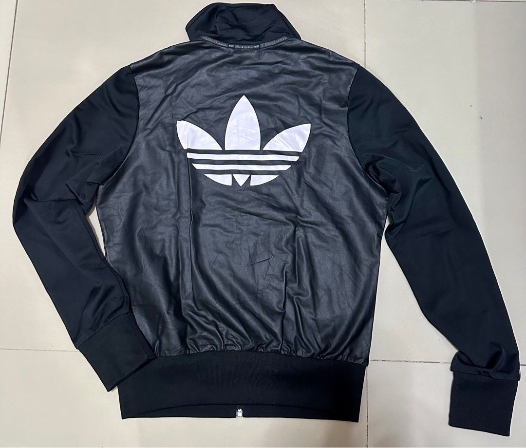 Adidas track jacket firebird soft leather, Women's Fashion, Coats ...