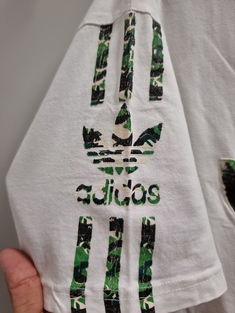 Adidas Trefoil Bunga Camo 3 stripes, Men's Fashion, Tops & Sets ...