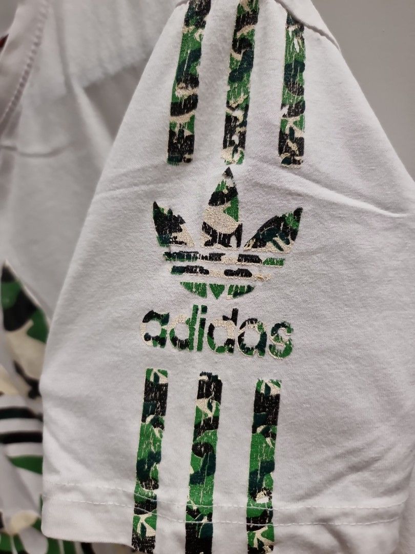 Adidas Trefoil Bunga Camo 3 stripes, Men's Fashion, Tops & Sets ...