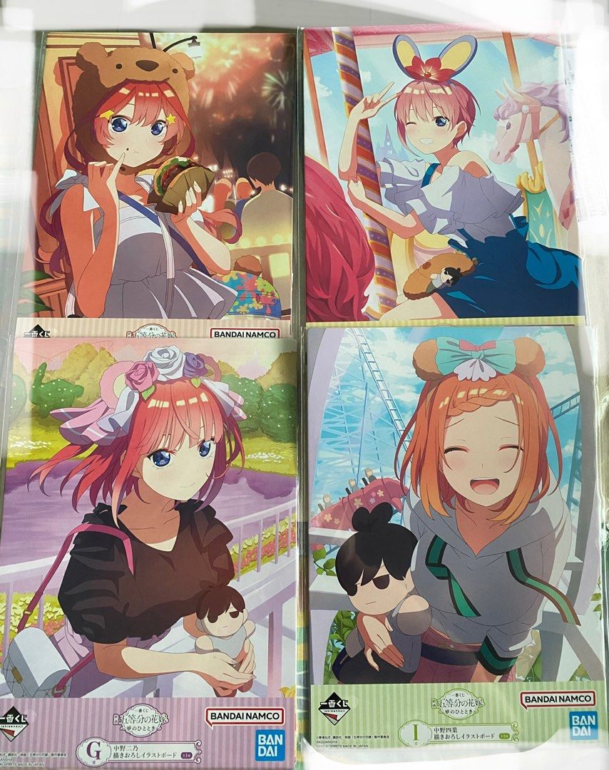 All for $12 - Quintessential Quintuplets kuji artboard, Hobbies & Toys ...