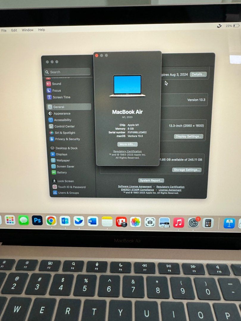 Apple Macbook Air M1 Rose Gold 2020 8gb | 256gb, Computers & Tech ...