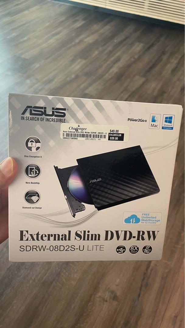 Asus CD/DVD external RW, Computers & Tech, Printers, Scanners & Copiers ...