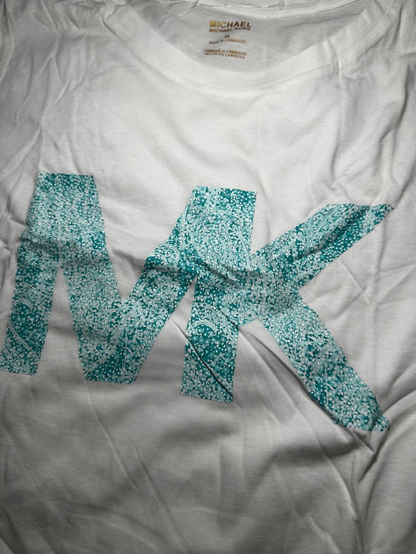 Authentic MK logo shirt Michael Kors, Women's Fashion, Tops, Shirts on ...