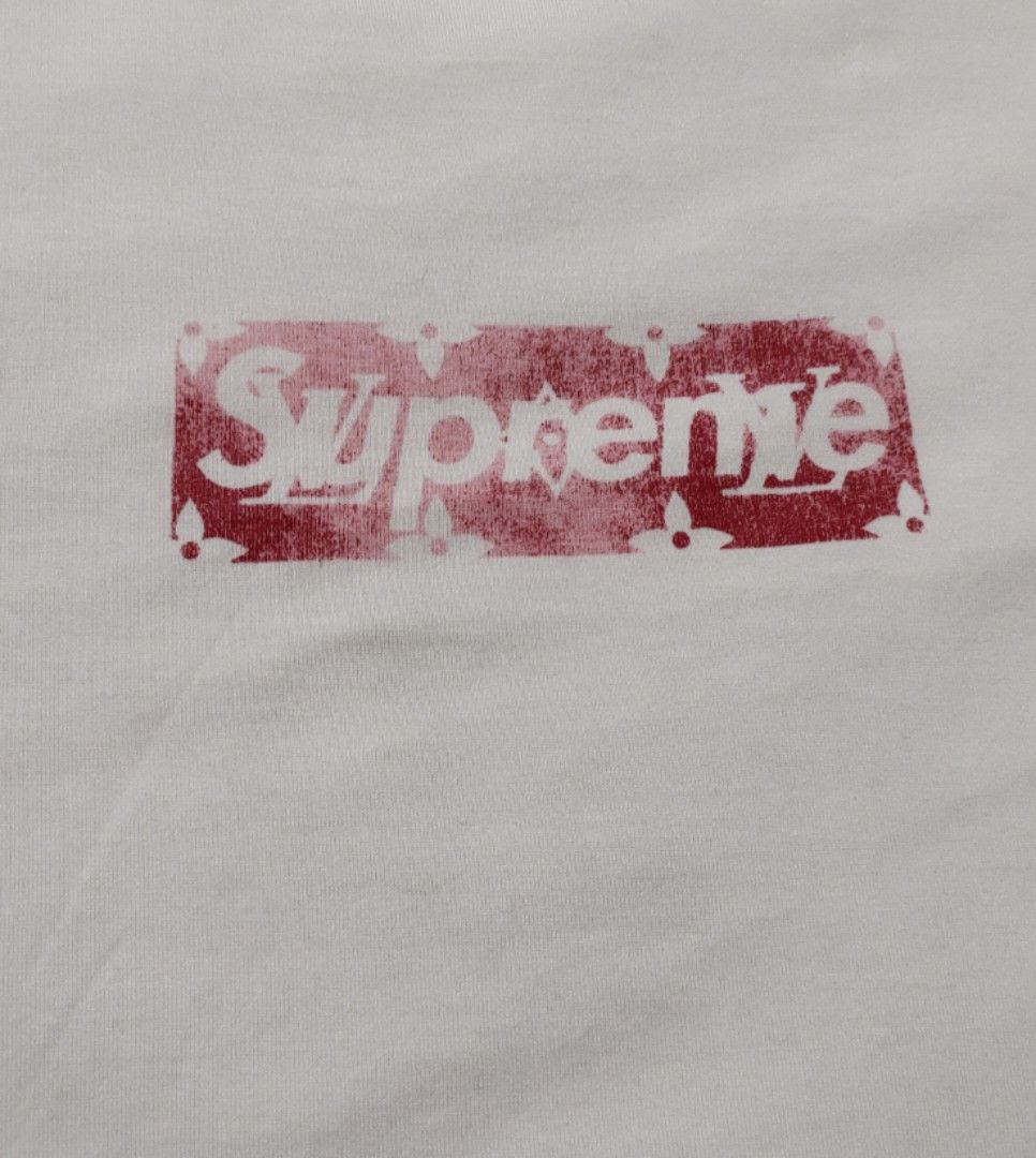 Authentic Supreme X Louis Vuitton Box Logo Tee, Luxury, Apparel on ...