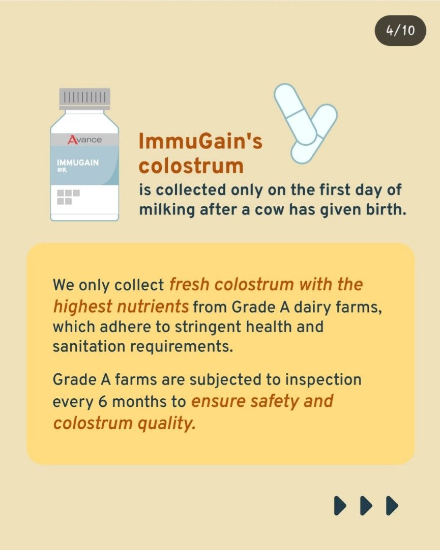 Avance Immugain, Health & Nutrition, Health Supplements, Vitamins ...