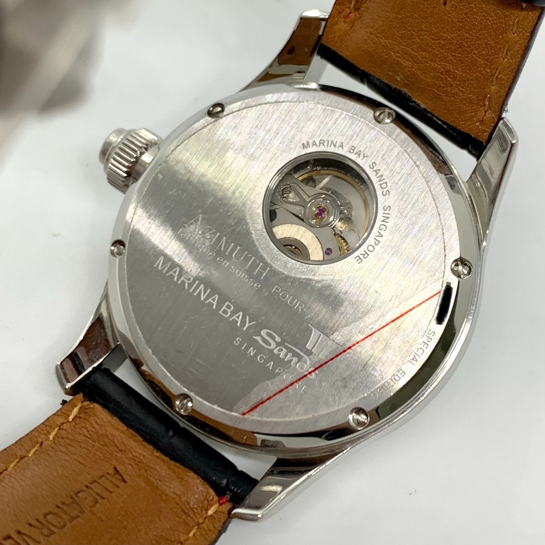 AZIMUTH WHITE MARINA BAY SG VIP AUTOMATIC WATCH ONLY MEN'S WATCH ...