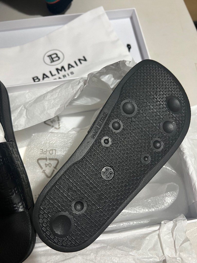 Balmain Slides, Women's Fashion, Footwear, Slippers and slides on Carousell