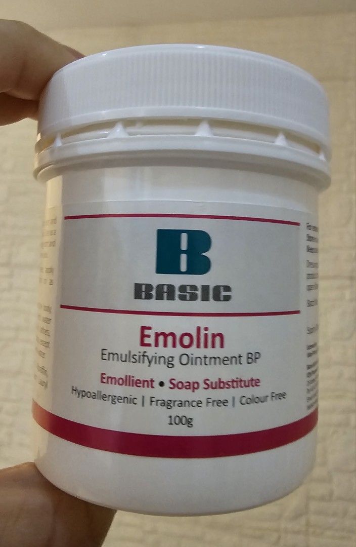 BASIC Emolin Emulsifying Ointment 100g, Beauty & Personal Care, Bath ...