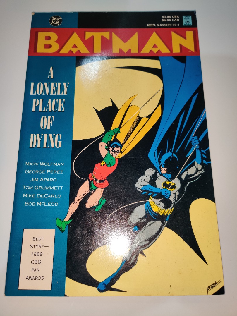 Batman A Lonely Place of Dying, Hobbies & Toys, Books & Magazines ...
