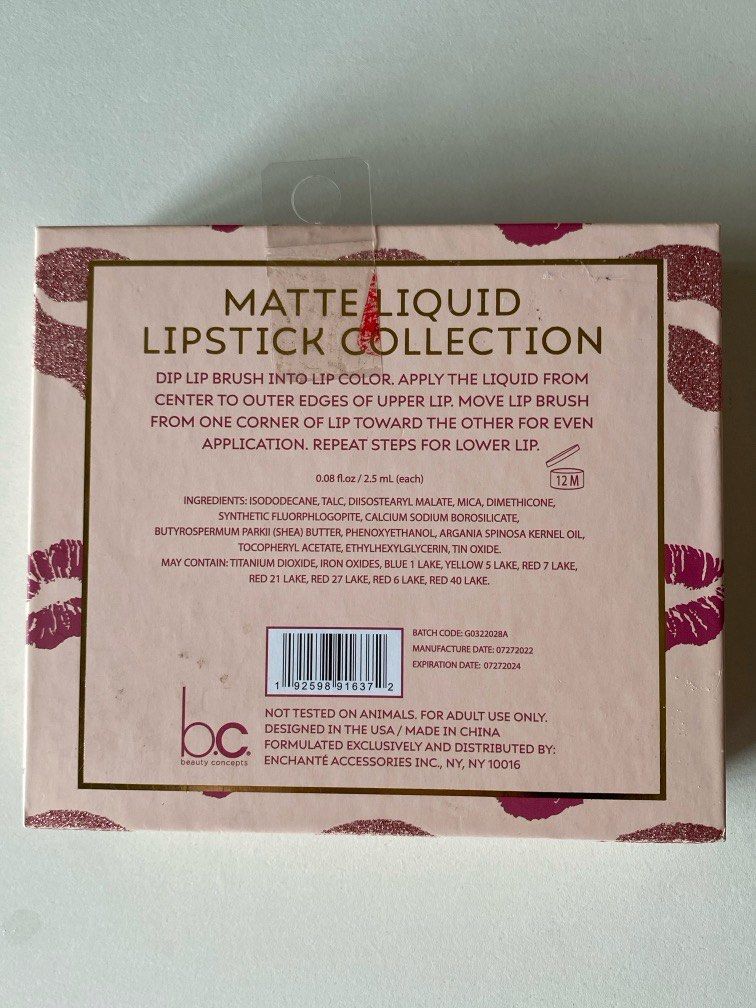 Beauty Concepts Matte Liquid Lipstick Collection, Beauty & Personal ...