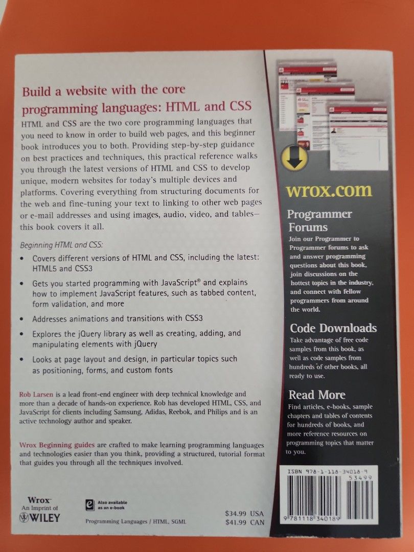 Beginning html and css, Hobbies & Toys, Books & Magazines, Textbooks on ... Beginning html and css, Hobbies & Toys, Books & Magazines, Textbooks on ...