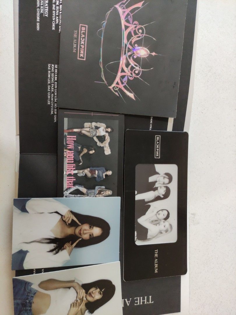 Blackpink THE ALBUM CD fan stickers cards, Hobbies & Toys, Memorabilia ...