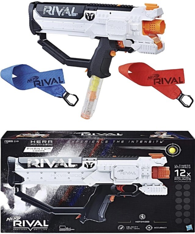 BNIB Nerf Rival Hera MXVII 1200 Blaster Phantom Corps Battery Powered ...